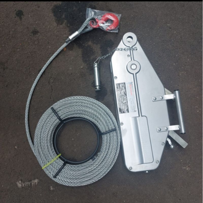Jual Trifor 800 kg Plus Seling 20 m NAGASAKI Wire Rope Pulling hoist ...