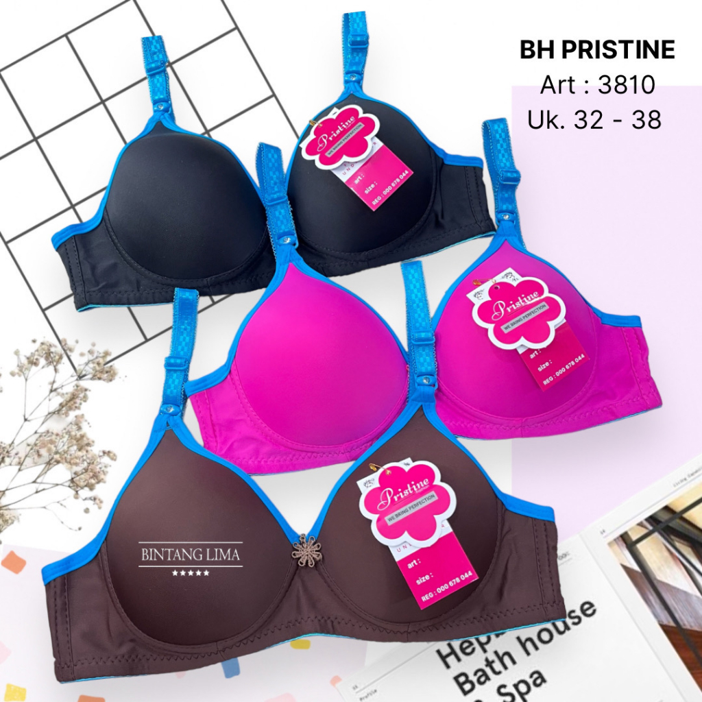 Jual BH Wanita PRISTINE Kait 2 Rainbow | Bra Wanita List Warna | BH Cup ...