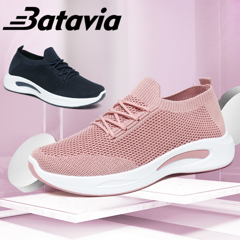 Jual Batavia Sepatu olahraga premium perempuan terbaru rajut sepatu ...