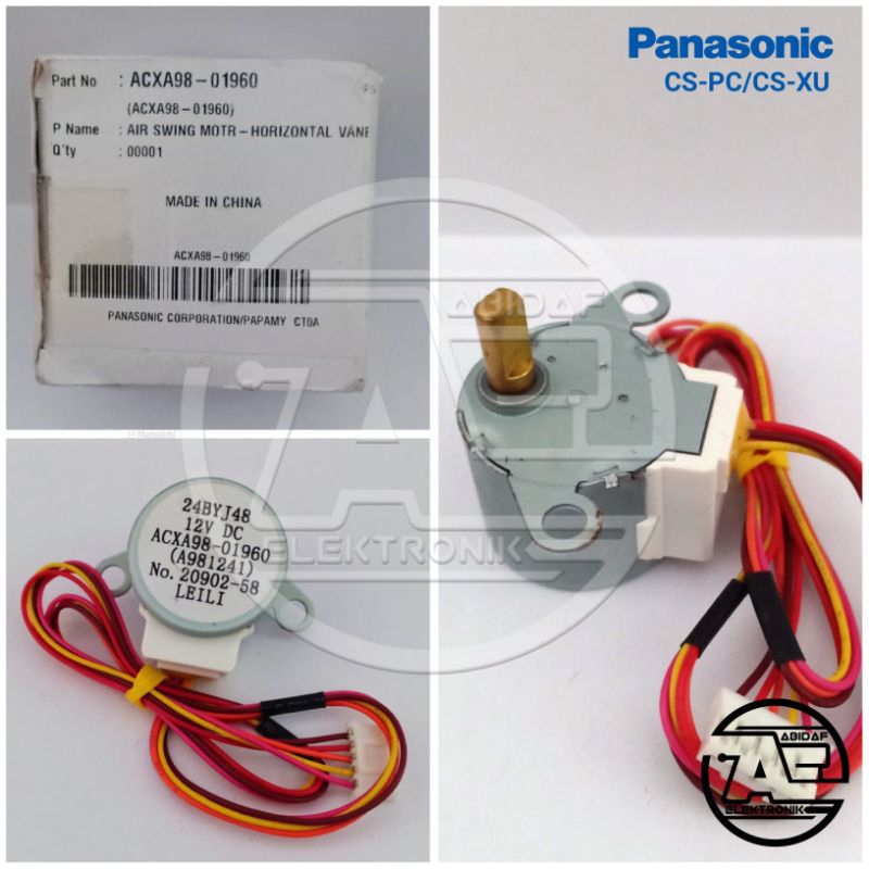 Jual Motor Swing | Air Swing Motor AC Panasonic 12V DC Original PAPAMY ...