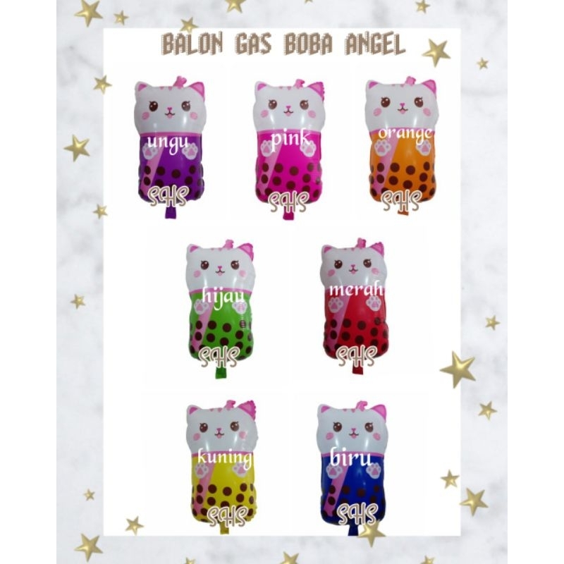 Jual BALON FOIL GAS BOBA ANGEL 1 PAK (50 pcs) | Shopee Indonesia