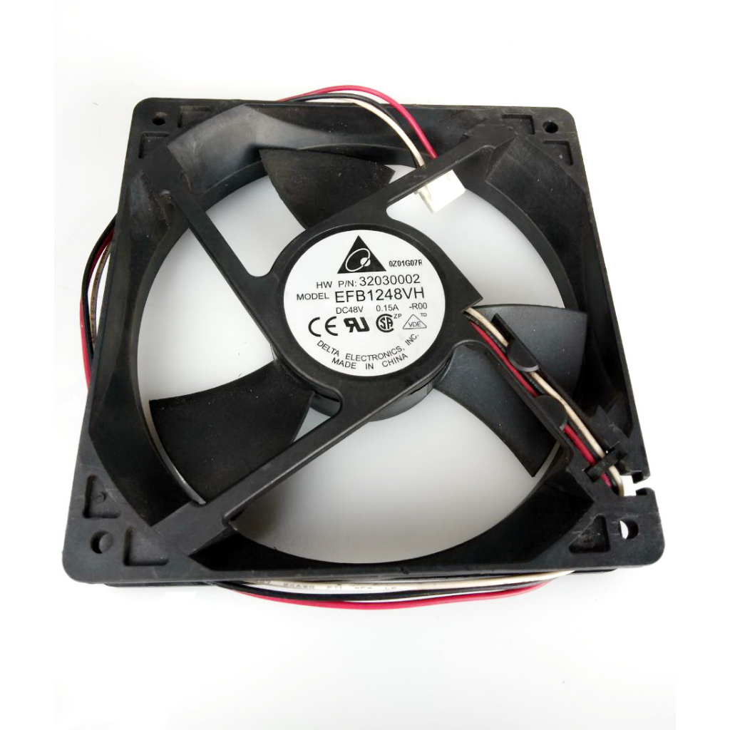 Jual Axial Fan 48Vdc 0.15a Delta Electronics EFB1248VH 12x12x2.5cm ...