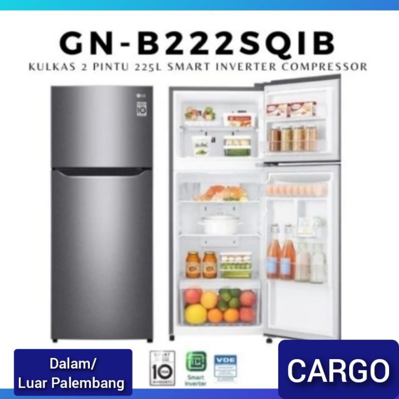Jual KHUSUS LUAR PALEMBANG KULKAS 2 PINTU LG GNB222SQIB GNB 222 SQIB ...