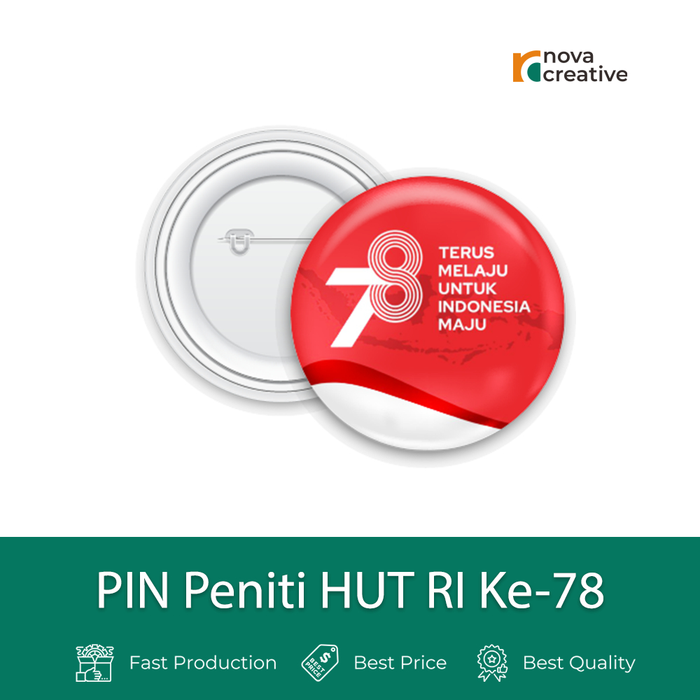 Jual Pin Peniti 17 Agustus Dirgahayu HUT RI Merchandise/Aksesoris ...