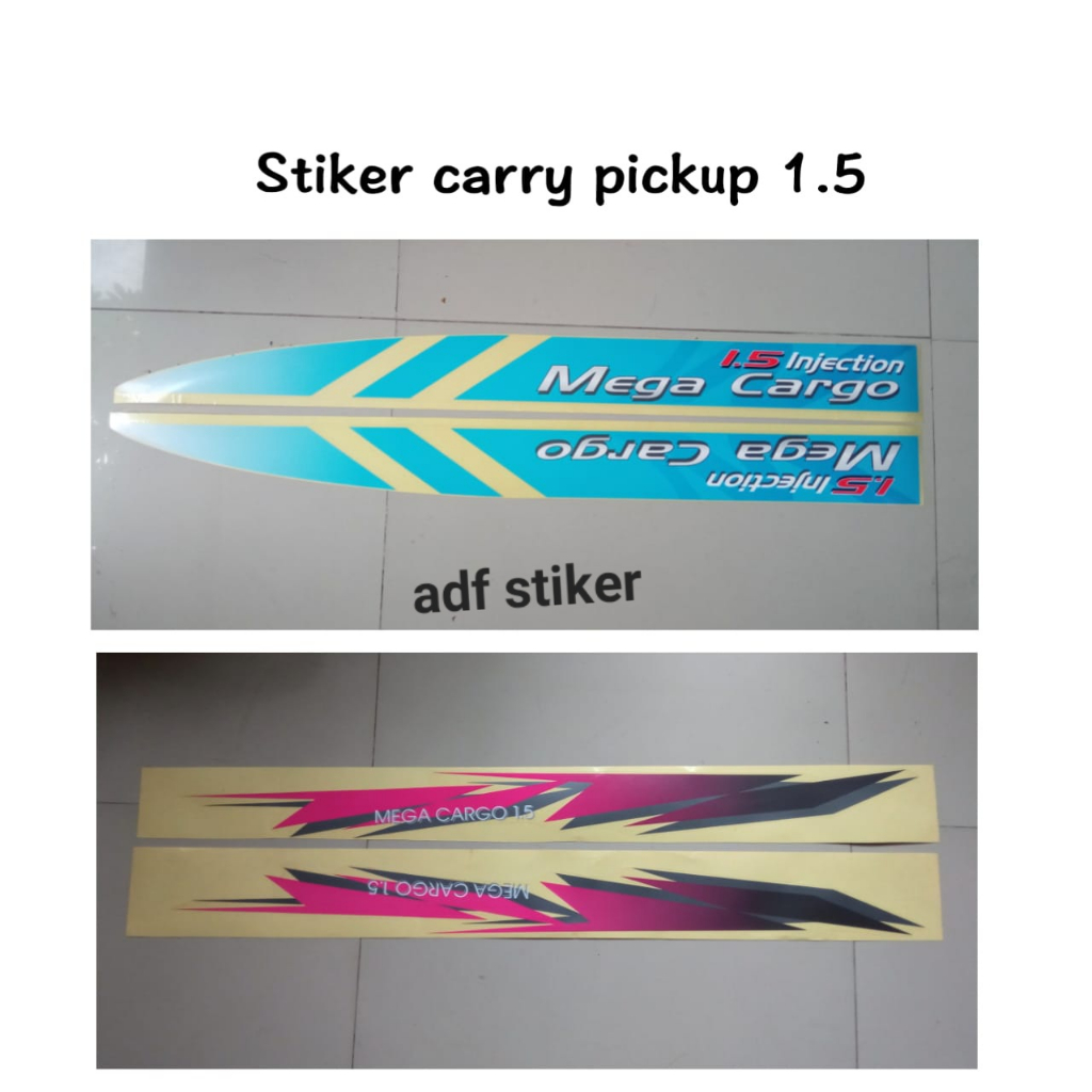 Jual Stiker Suzuki Carry Mega Cargo 1.5 injection / Stiker Carry futura ...