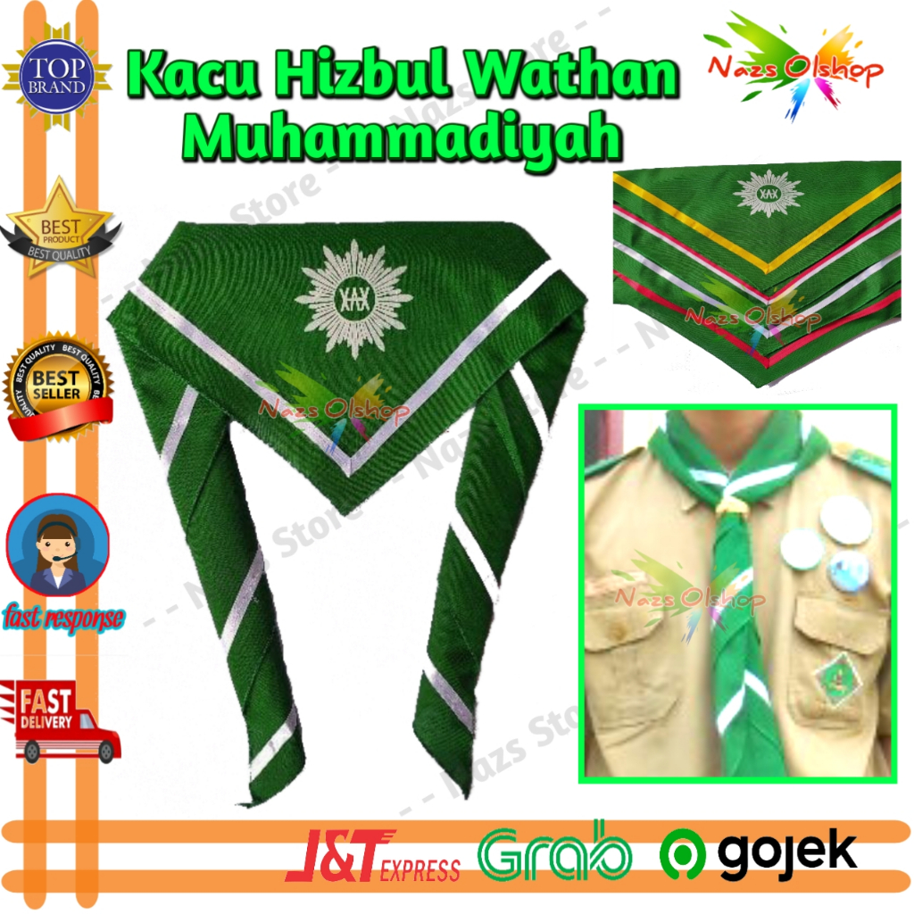 Jual Kacu Dasi Hasduk Pramuka Hizbul Wathan HW Muhammadiyah SD SMP SMA ...