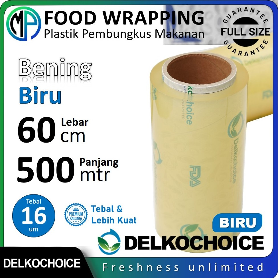Jual Plastik Food Wrapping Makanan 60cm x 500meter FOOD GRADE BIRU ...