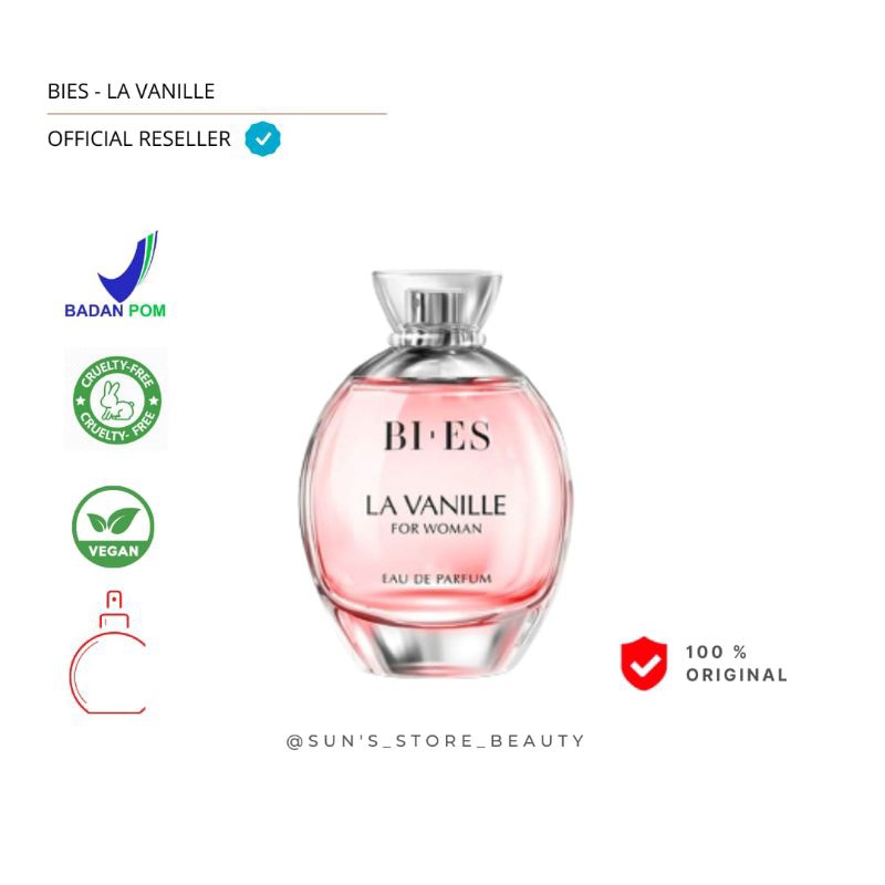 Jual BIES BI ES La Vanille Parfum Wanita - 100ml EDP bi es | Shopee ...