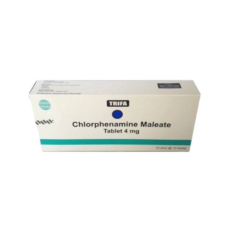 Jual CHLORPHENAMINE MALEATE per BOK isi 100 tablet (OBAT ALERGI, GATAL ...