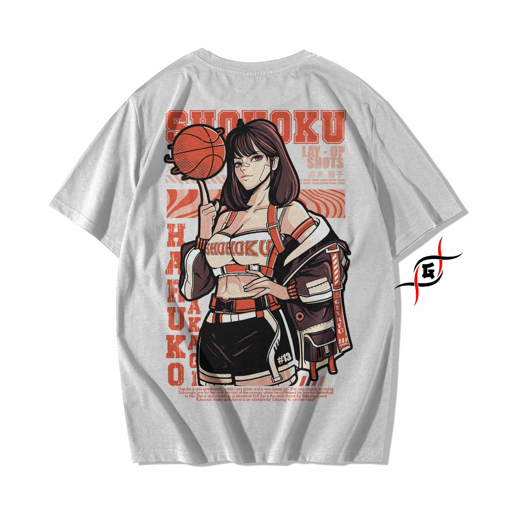 Jual GENRYU Haruko Akagi Anime Slamdunk Slam Dunk Baju Kaos T-shirt ...