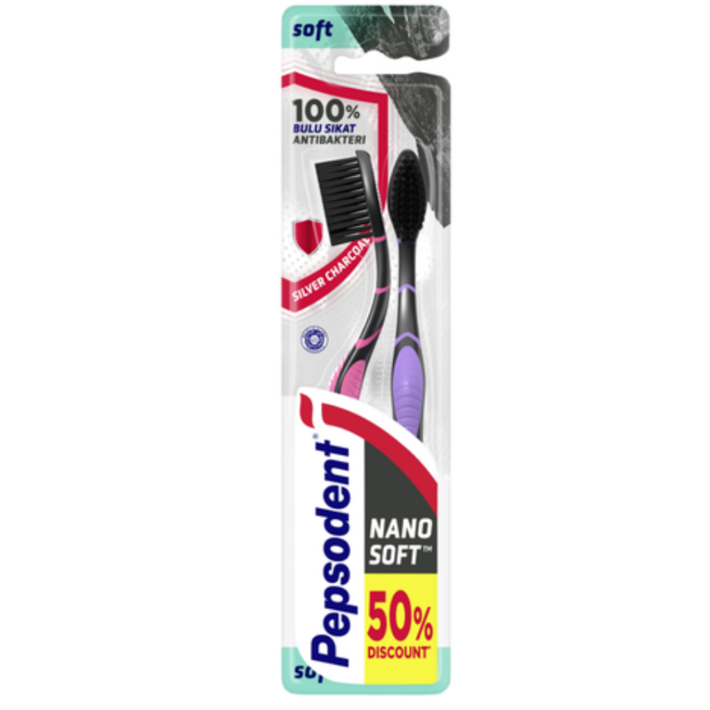 Jual Pepsodent Toothbrush Nanosoft Clean 2S | Shopee Indonesia