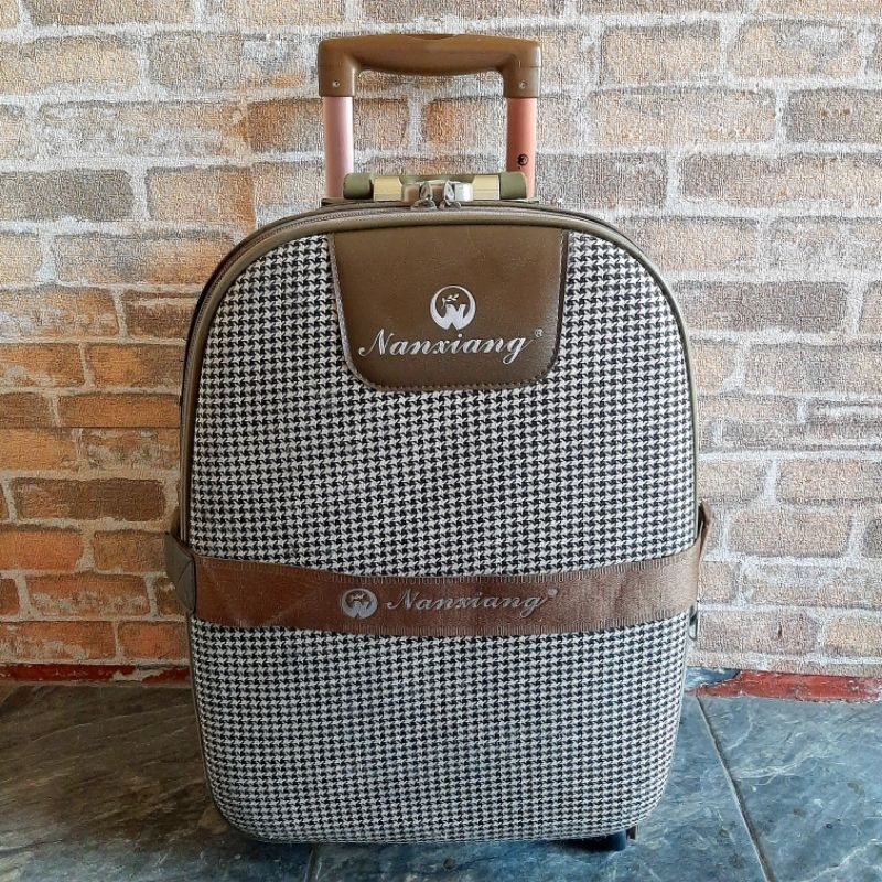 Jual Tas koper kain 24 inch model retro unik | Shopee Indonesia