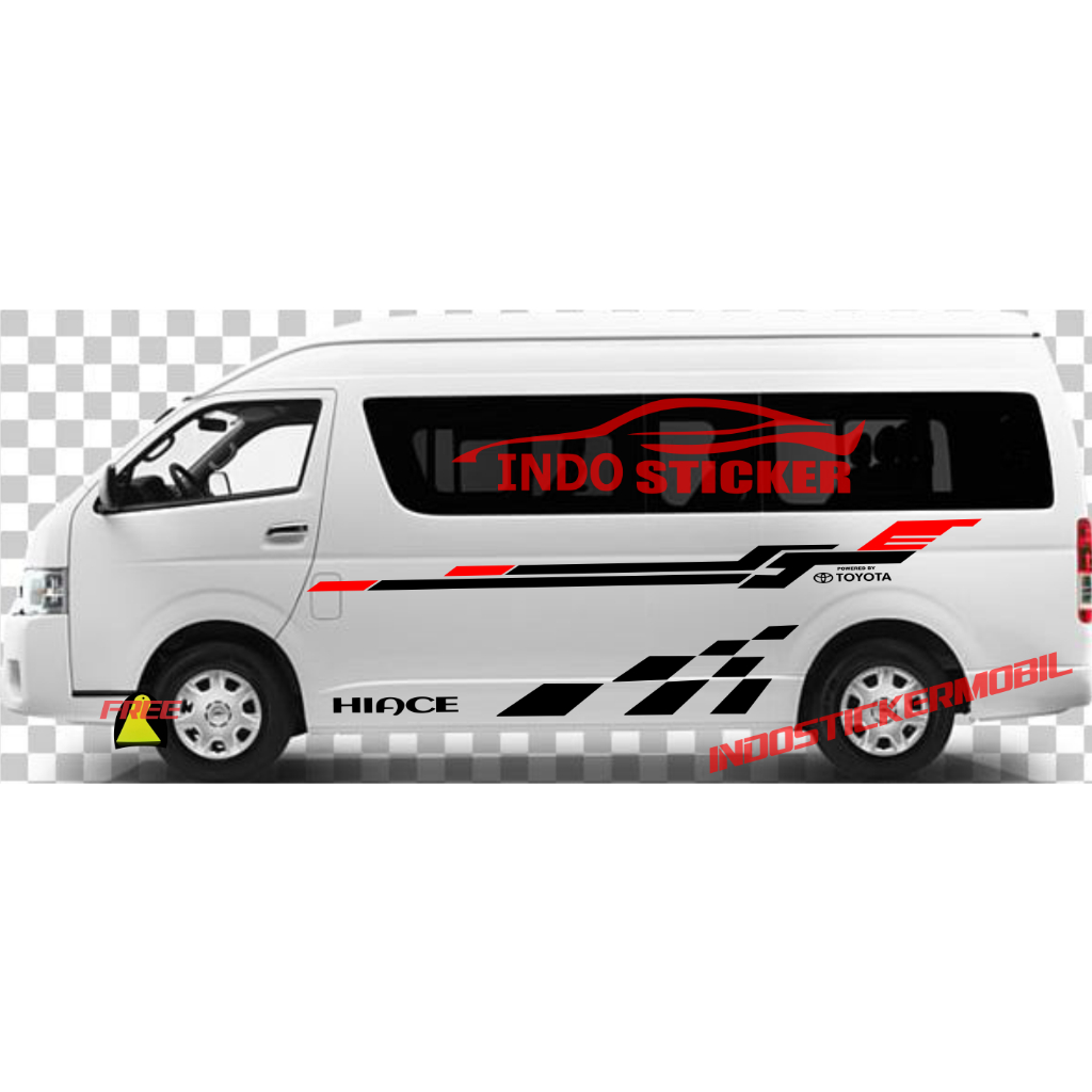Jual TERBARU Sticker stiker mobil hiace cutting sticker mobil toyota ...