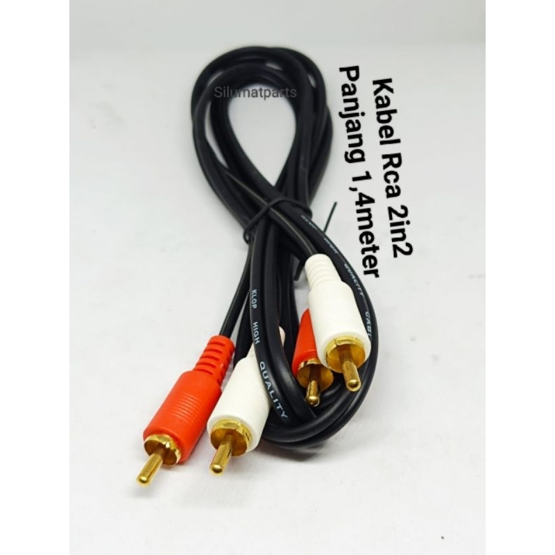 Jual Kabel RCA 2-2 Kabel Audio RCA / Kabel Output Mp3 Ke Speaker Aktif ...
