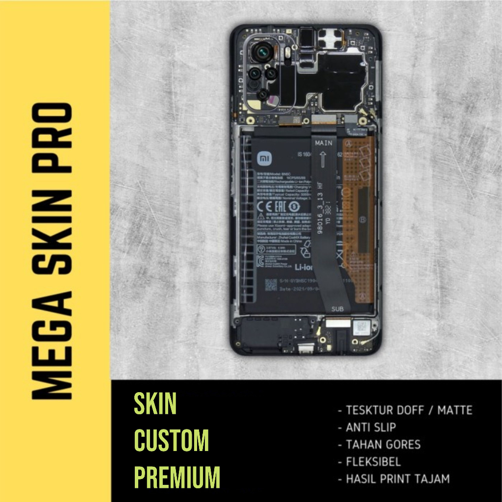 Jual Skin Redmi Note 10 10s Fullbody - isi 2 buah - mesin teardown ...