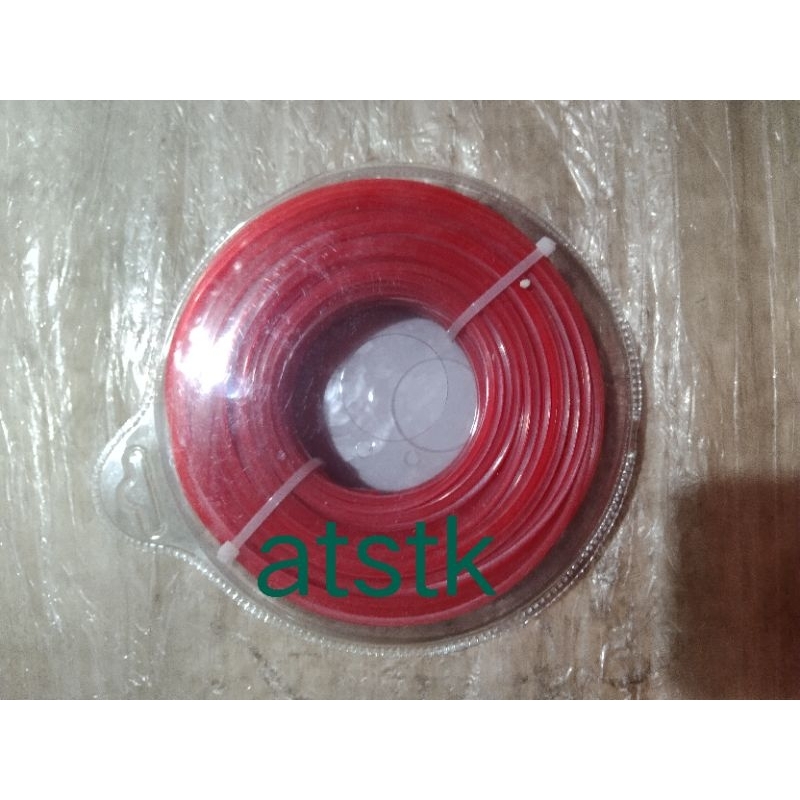 Jual trimmer line 3 mili 50 meter tali senar nylon mesin potong rumput ...