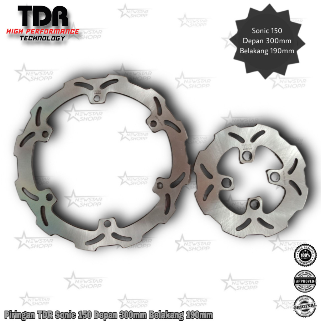 Jual Discbrake Disc / Piringan Cakram TDR Sonic 150 FI Paketan Depan ...