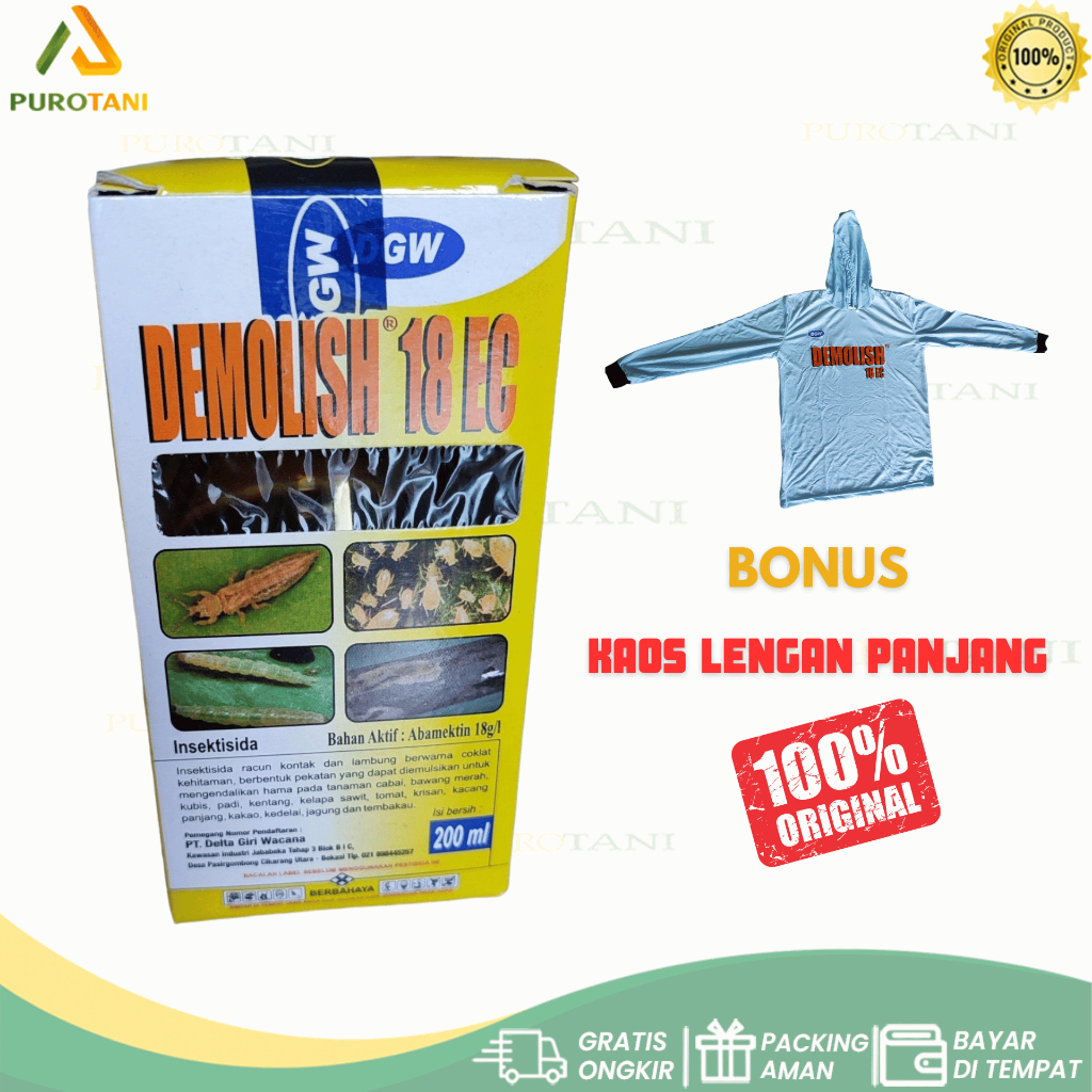 Jual Insektisida Abamektin Demolish 18 EC Plus Kaos Abamectin 18 g l ...