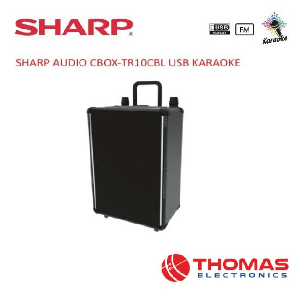 Jual SHARP Audio Speaker CBOX TR10CBL USB Karaoke Mic Wireless CBOX TRB 10 CBL GARANSI RESMI ...