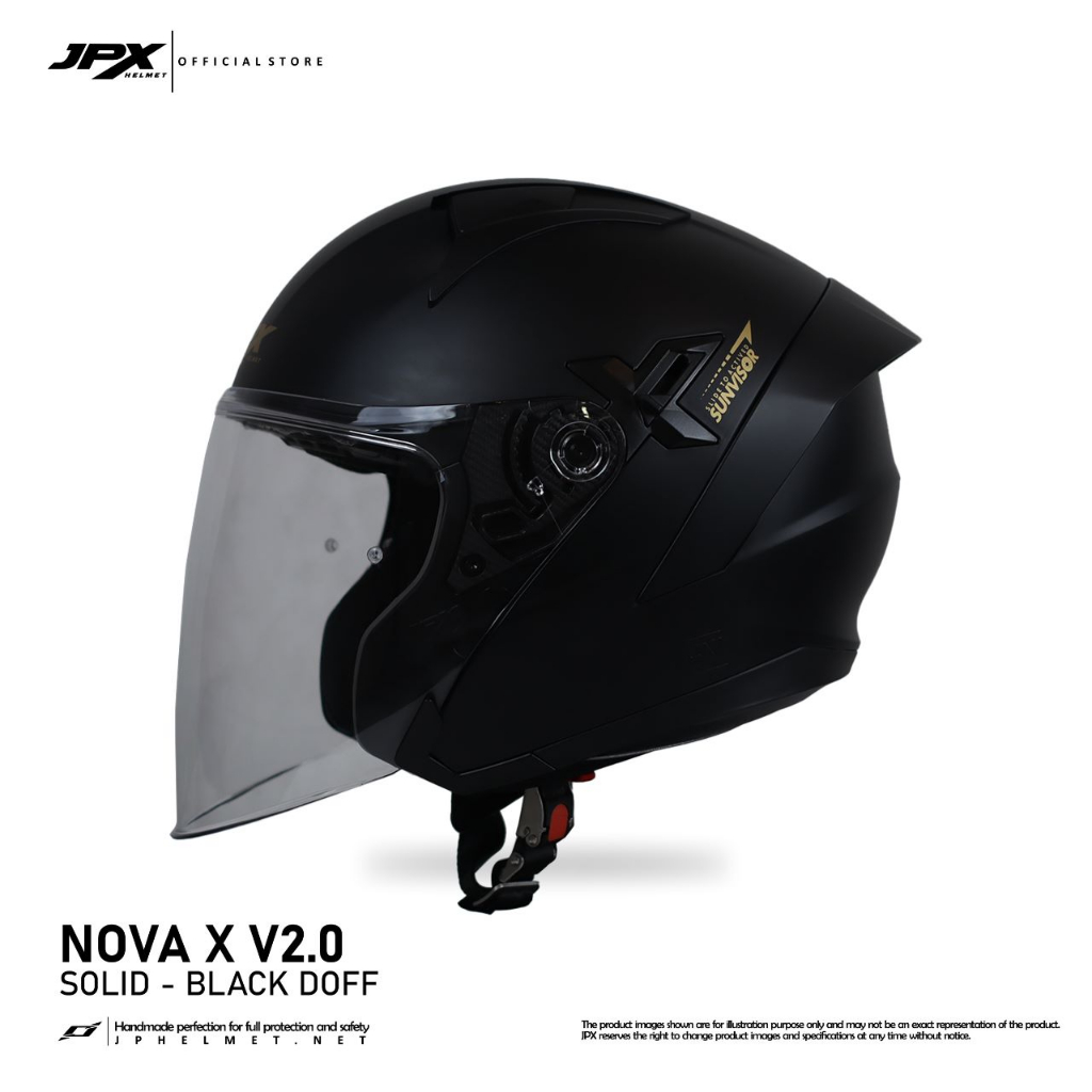 Jual Helm JPX Half Face NovaX V2.0 Solid | Shopee Indonesia