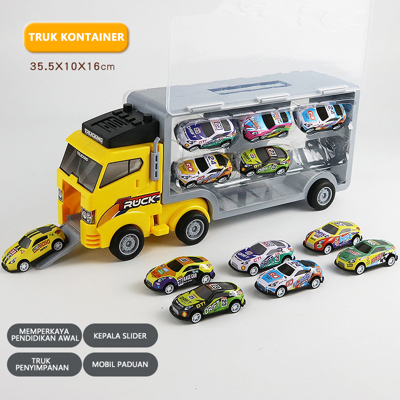 Jual ZCTOY Mainan Anak DIE CAST ALLOY BESI INERTIA Mobil STORAGE ...