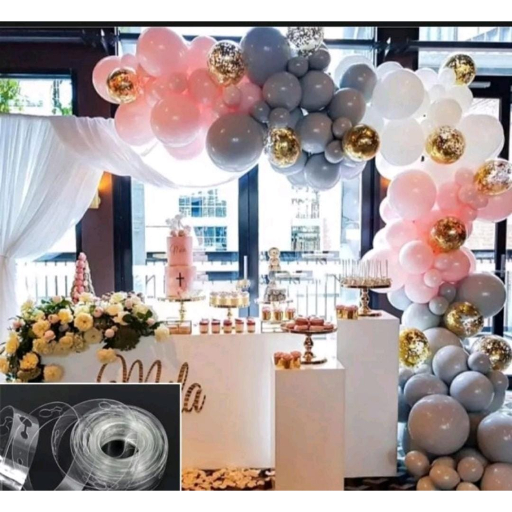 Jual KLIP BALON RANTAI KLIP BALON FLIP BALON ANAK 5 METER DEKORASI ...