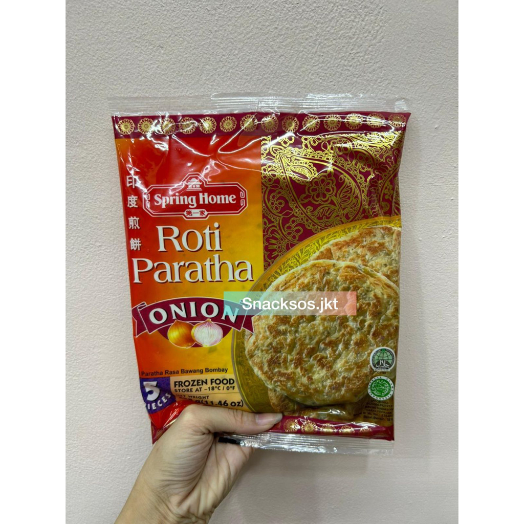 Jual SPRING HOME ROTI PARATHA PLAIN / WHOLEMEAL / ONION | Shopee Indonesia