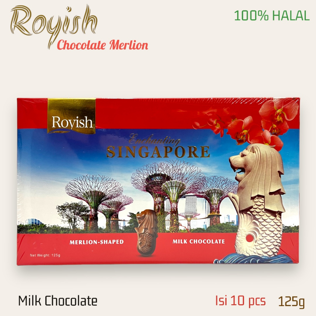 Jual Coklat Singapore Merlion ( ROYISH ) Original 100% Halal 125g ...