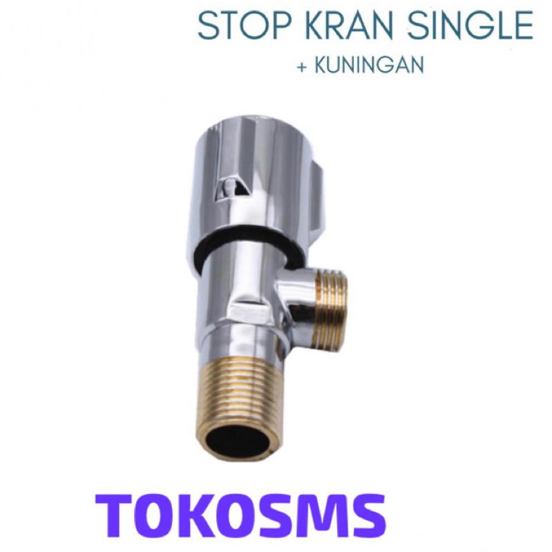 Jual stopkran kloset kuningan stop kran pit kran stop valve brass wastafel | Shopee Indonesia