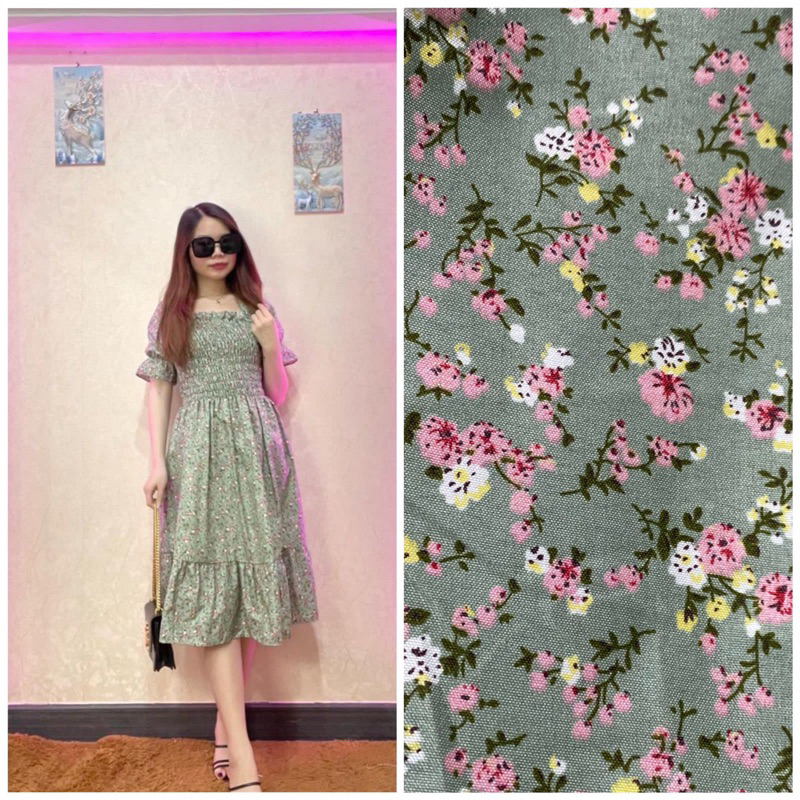 Jual RD FASHION - SMOCKED DRESS / Gaun musim panas kasual baru Lengan ...