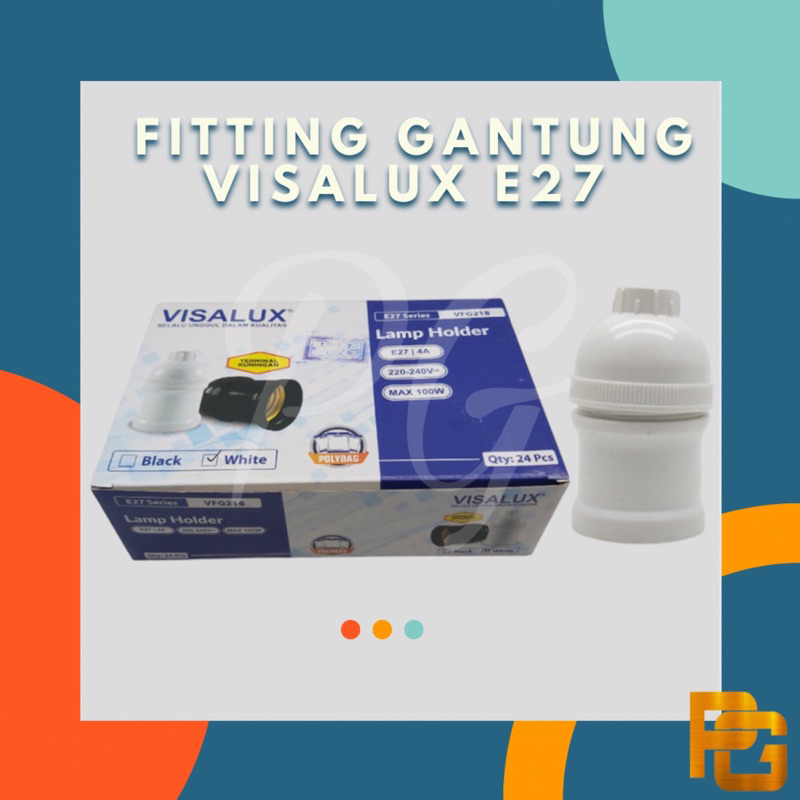 Jual VISALUX Fitting Gantung Lampu Bohlam E27 4A 250V Bahan Kuningan ...