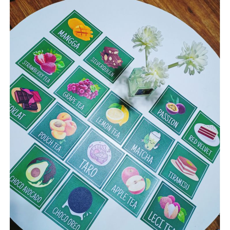 Jual STICKER LABEL PRODUK KEMASAN STIKER BOTOL VARIAN RASA MINUMAN ...