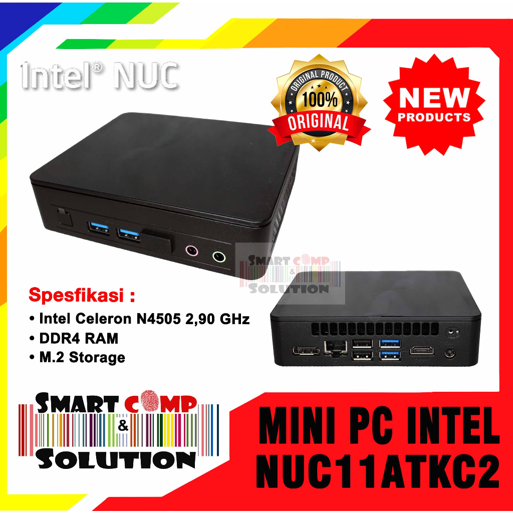 Jual Komputer Mini PC Intel NUC NUC11ATKC2 Celeron N4505 RAM DDR4 M.2 ...