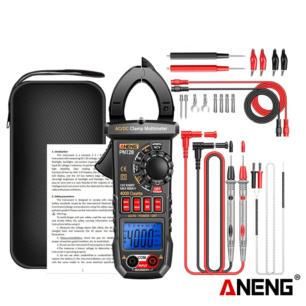 Jual Aneng PN128 Pro 4000 Counts Digital Clamp Meter AC Current ...