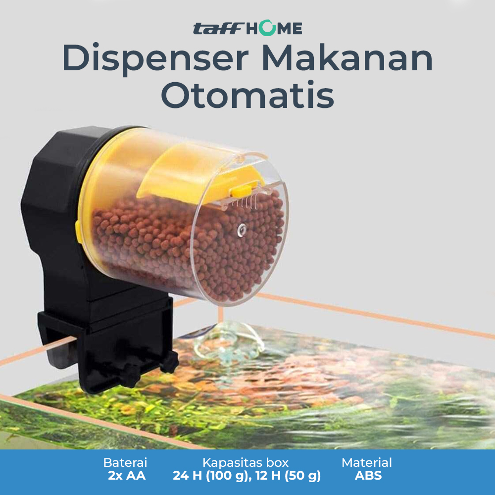 Jual [PROMO] Dispenser Makanan Ikan Otomatis / Alat Makan Ikan Digital ...