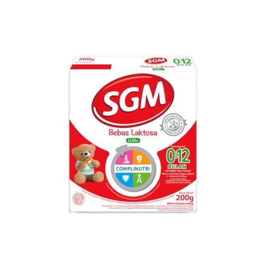 Jual SUSU SGM LLM+ 200 GRAM SUSU BUBUK BEBAS LAKTOSA USIA 0-12 BULAN ...