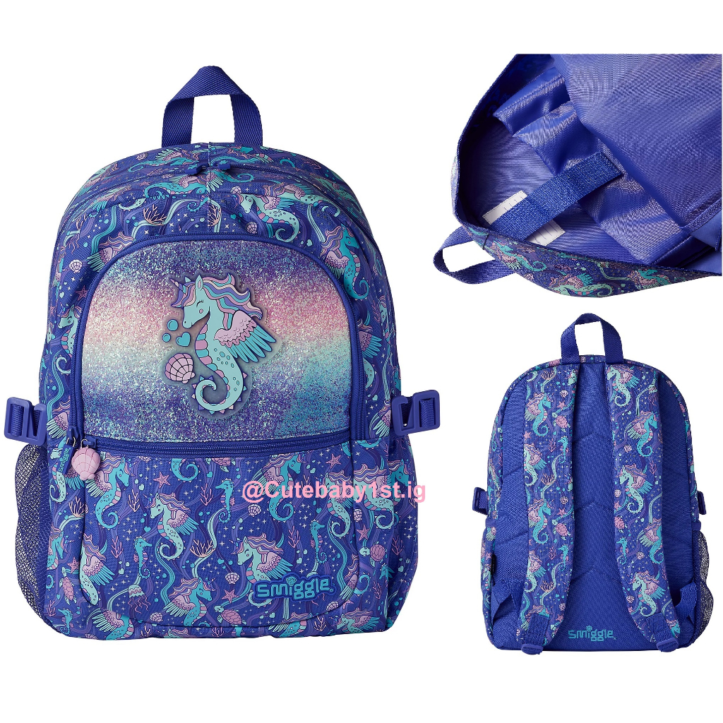 Jual Smiggle Seahorse backpack lunchbag hardtop bottle original ...
