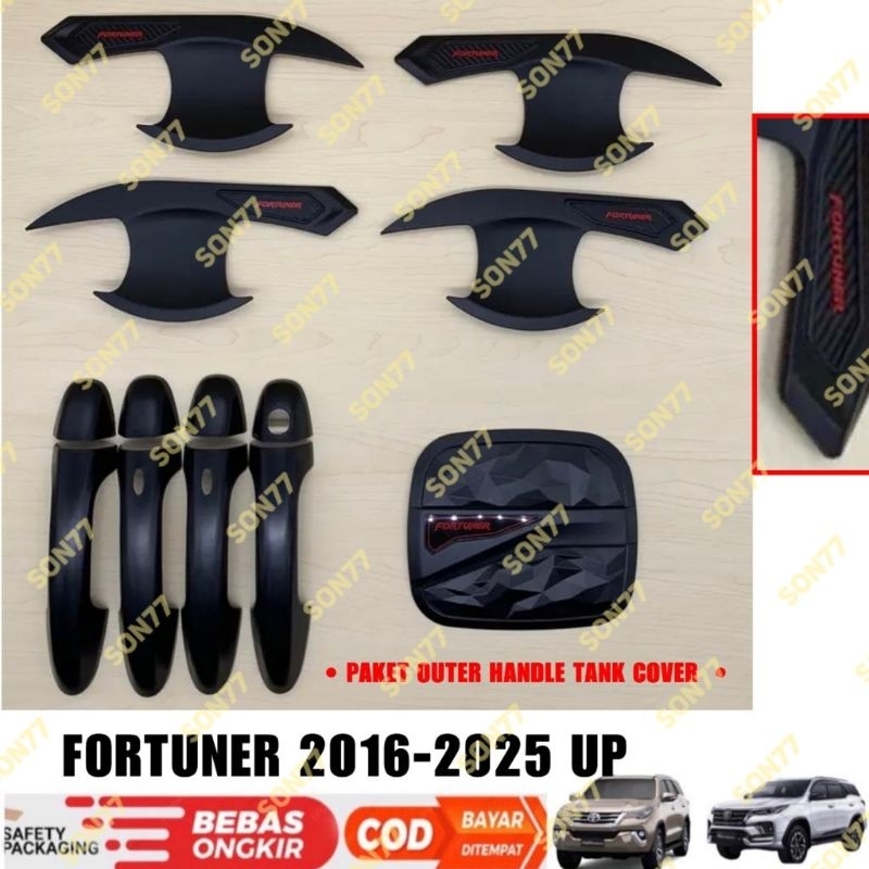 Jual Paket Outer Handle Tank Cover All New Fortuner 2016 2022 2023 2024 2025 Hitam , | Shopee ...