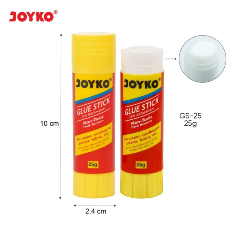 Jual Lem Joyko Glue Stick GS-25 Kertas Batang 25g ( 25 g ) | Shopee ...
