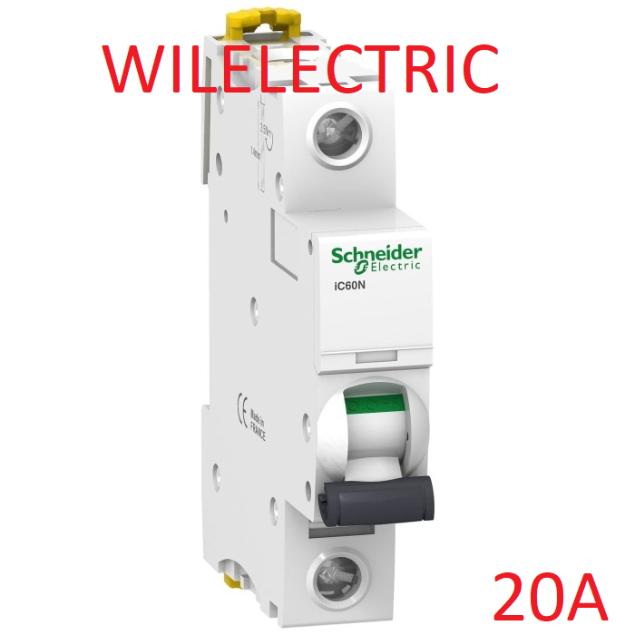 Jual SCHNEIDER MCB ACTI 9 ACTI9 IC60N 1P 20A 20 A 6kA A9F74120 | Shopee Indonesia