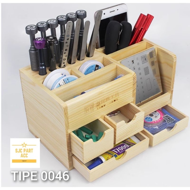 Jual RAK KOTAK SPAREPART HP - RAK KAYU SPAREPART BOX | Shopee Indonesia