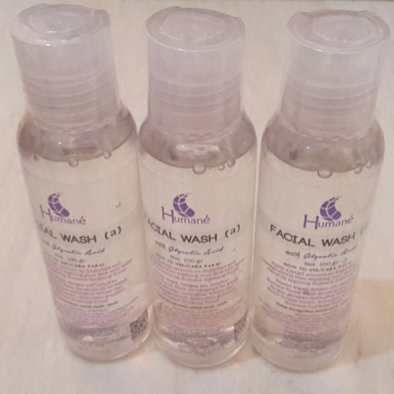 Jual HUMANE FACIAL WASH WITH GLYCOLIC ACID ( A ) | Shopee Indonesia