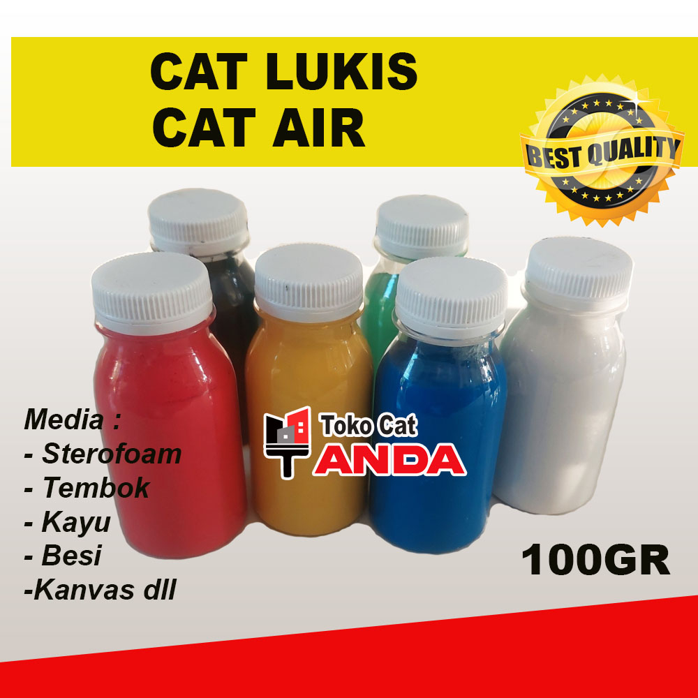 Jual Cat Lukis - Cat Air - Cat lukis Tembok kayu besi kanvas 100gr ...