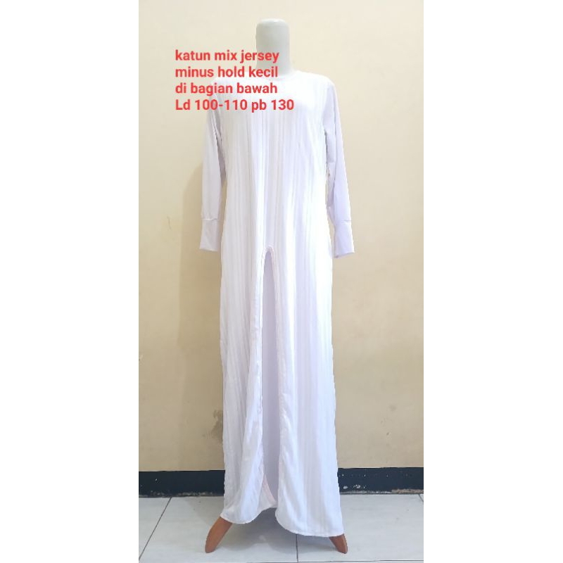 Jual P ️ Gamis putih bersih minus hold kecil layak pakaii ( baca ...
