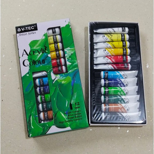 Jual CAT ACRYLIC vtec 12 WARNA V TEC TUBE VT 612/A (CODE 2619 88 ...
