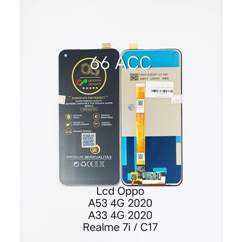 Jual Lcd Oppo A53 4G/ A33 4G 2020 / Realme 7i / Realme C17 Fullset + Touchscreen | Shopee Indonesia