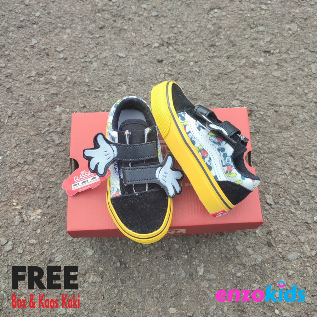 Jual Sepatu Vans Anak Mickey Mouse Laki-laki Perempuan Usia 1-9 Tahun ...