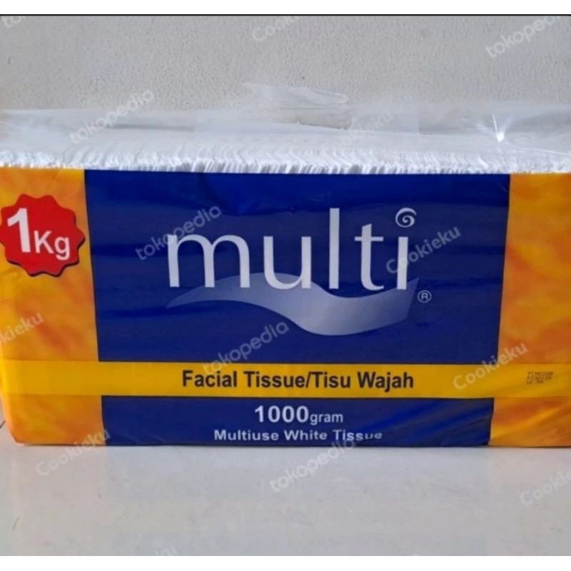 Jual MULTI FACIAL TISSUE 1000gram / TISU MULTI (READY STOCK) | Shopee ...