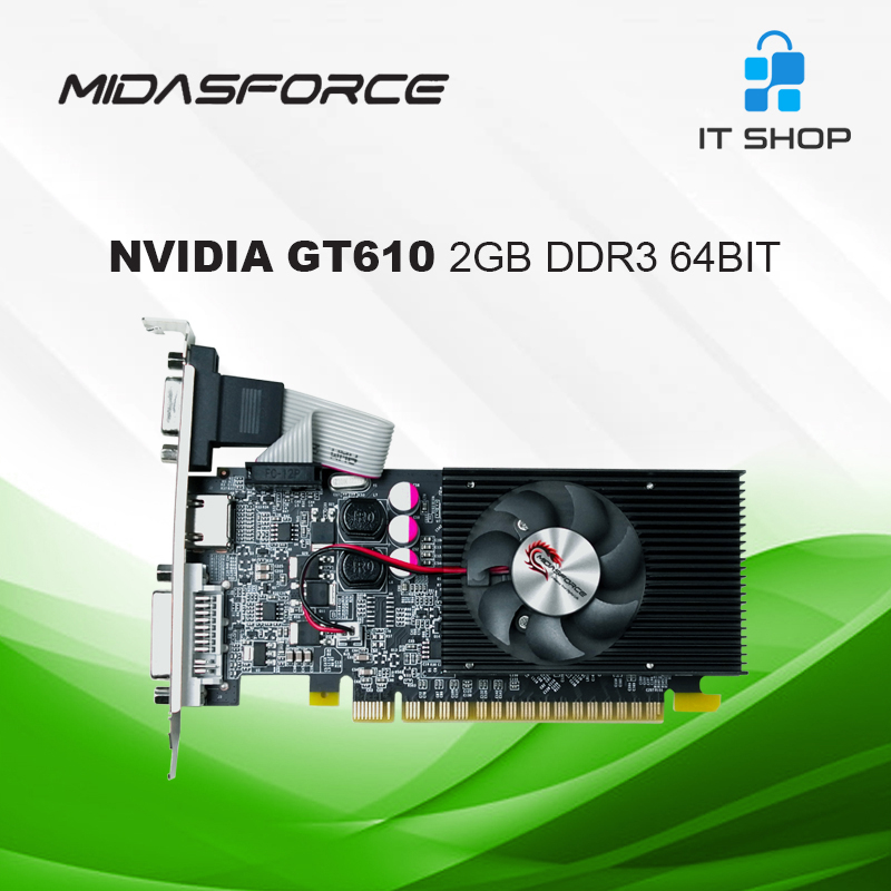 Jual Midasforce VGA NVIDIA GT610 2GB DDR3 64BIT BOX - Midas Force | Shopee Indonesia