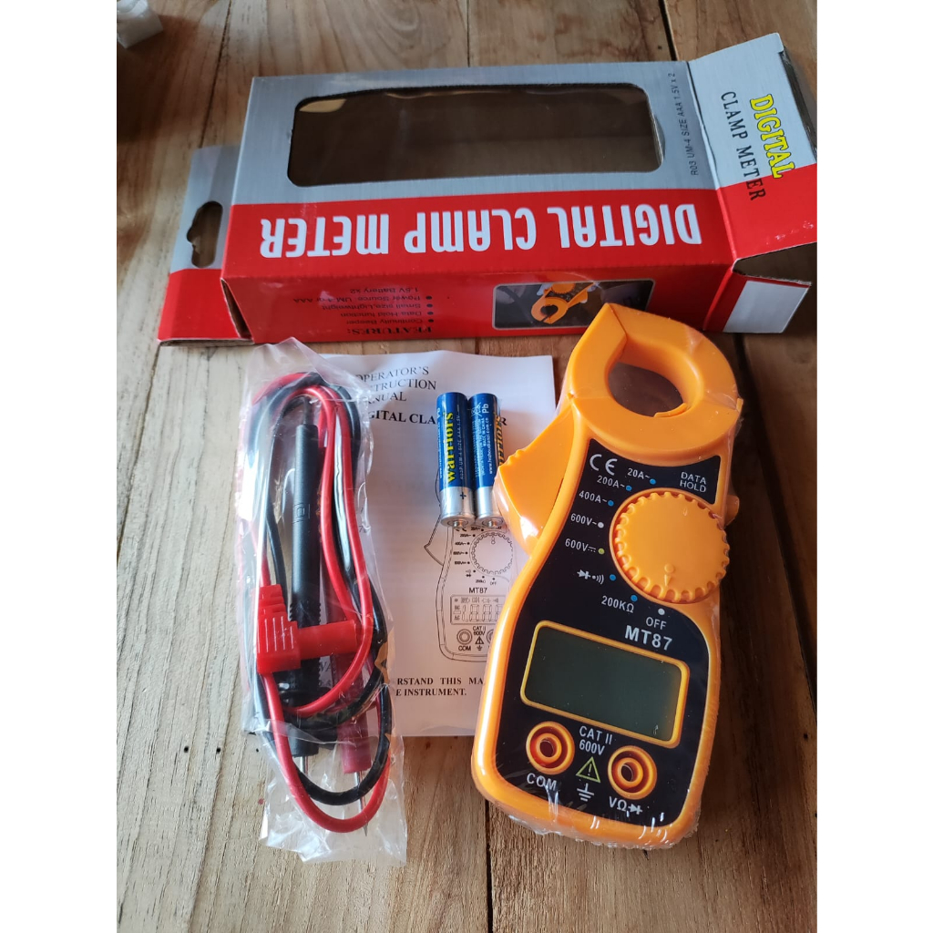 Jual MT87 MT-87 Digital Clamp Meter Multimeter Tang Ampere Tegangan ...